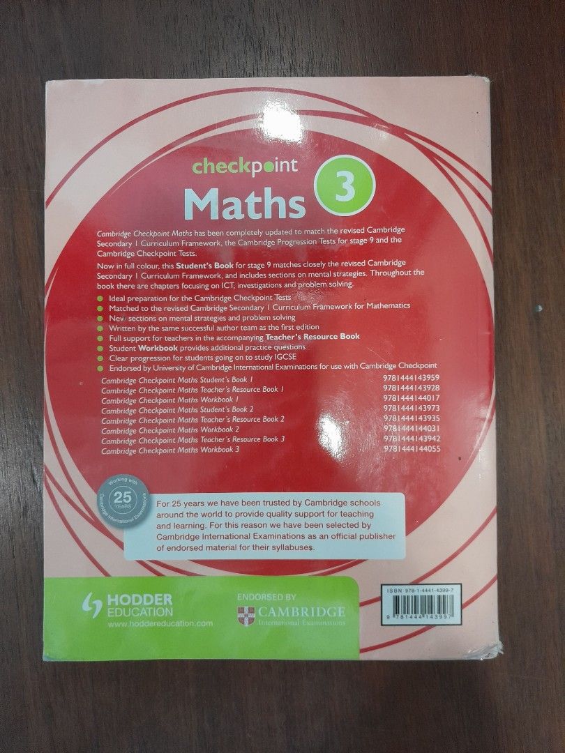 Checkpoint Maths 3, Hobbies & Toys, Books & Magazines, Textbooks on ...