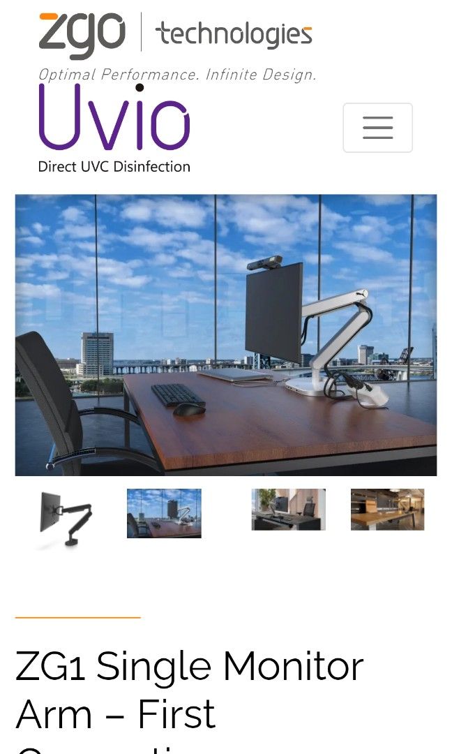 Zgo Monitor Arm Stand & Zdock, Computers & Tech, Parts & Accessories ...