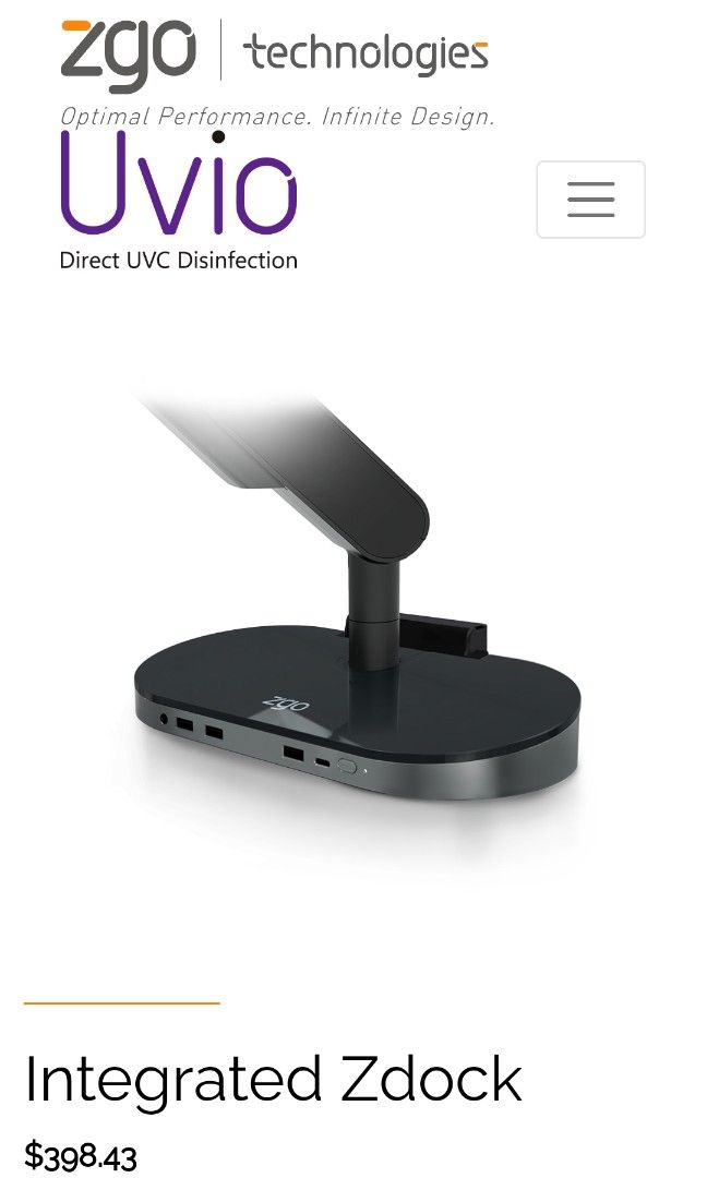 Zgo Monitor Arm Stand & Zdock, Computers & Tech, Parts & Accessories ...