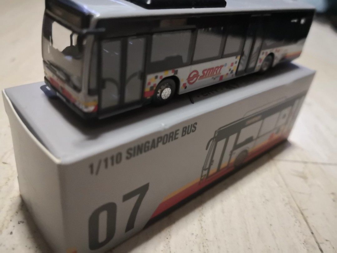 1:110 Singapore Bus SMRT Grey Slivery, Hobbies & Toys, Toys & Games on ...