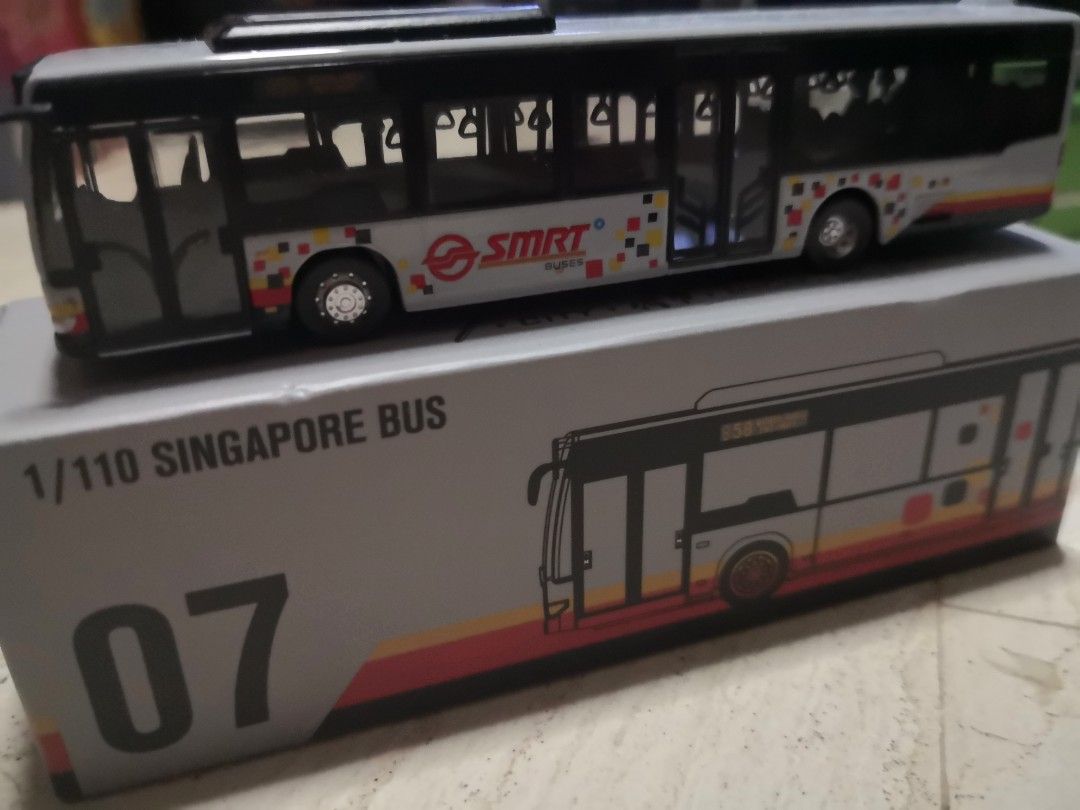 1:110 Singapore Bus SMRT Grey Slivery, Hobbies & Toys, Toys & Games on ...