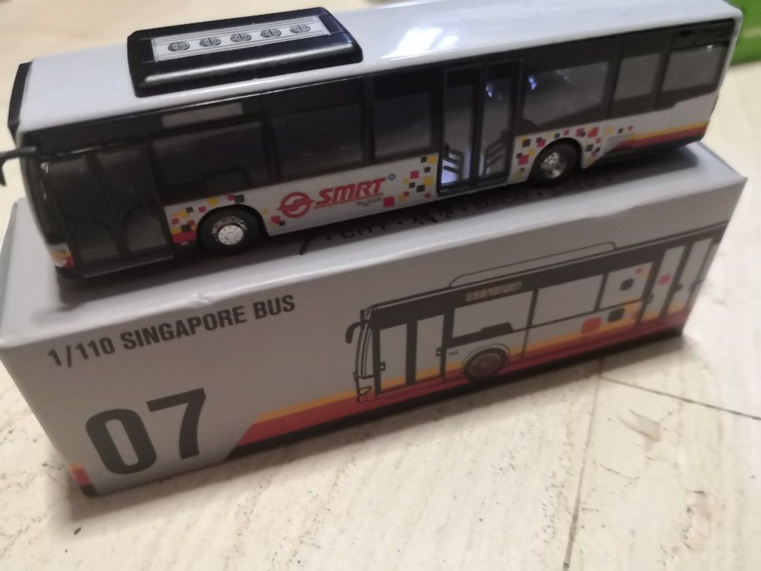 1:110 Singapore Bus SMRT Grey Slivery, Hobbies & Toys, Toys & Games on ...