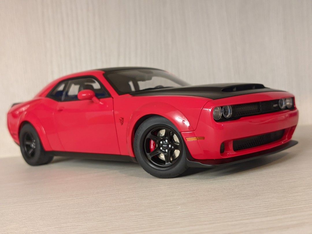 1/18 Autoart Dodge Challenger SRT Hellcat Demon Widebody red, Hobbies ...