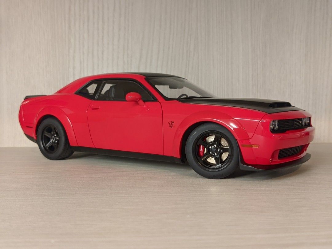 1/18 Autoart Dodge Challenger SRT Hellcat Demon Widebody red, Hobbies ...