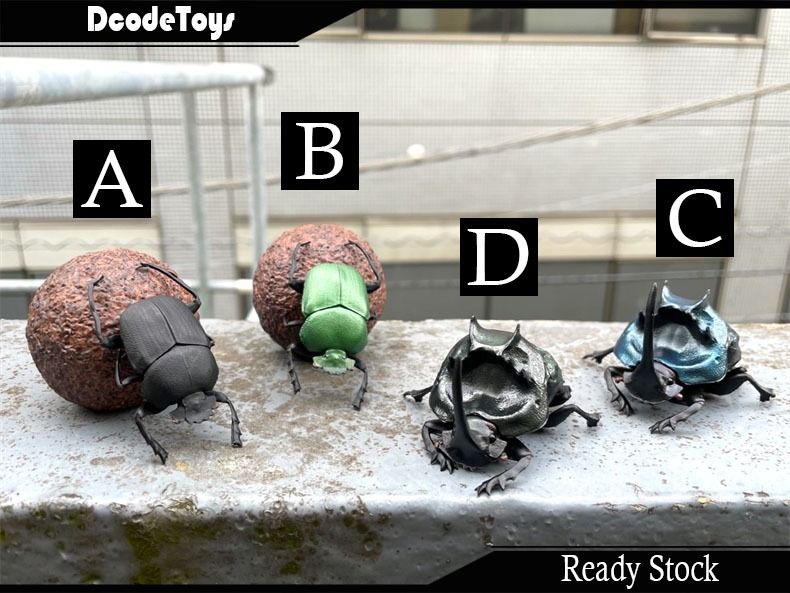 1/1 Size SO-TA Animalier Collection Dung Beetle Gashapon Stag Beetle ...