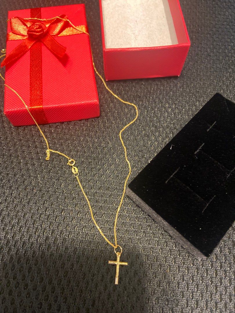 18k real and pawnable gold necklace, Women's Fashion, Jewelry ...