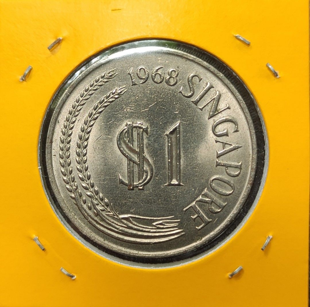 1968 ; SINGAPORE "MERLION" $1 DOLLAR COIN, Hobbies & Toys, Collectibles ...