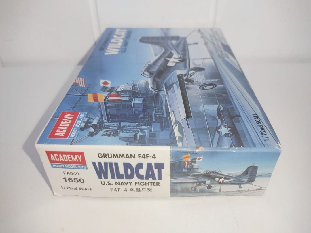 1996 ACADEMY - GRUMMAN F4F-4 WILDCAT US NAVY FIGHTER 1/72 SCALE ...
