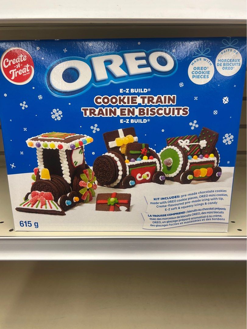 加拿大直送/加拿大代購 - Christmas Oreo cookie train DIY kit 聖誕 Oreo DIY 火車曲奇餅, 嘢食 ...