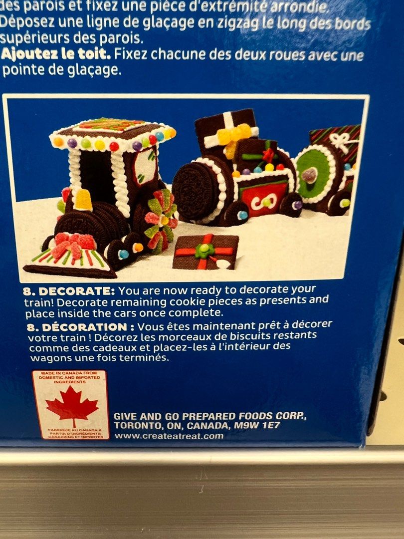 加拿大直送/加拿大代購 - Christmas Oreo cookie train DIY kit 聖誕 Oreo DIY 火車曲奇餅, 嘢食 ...