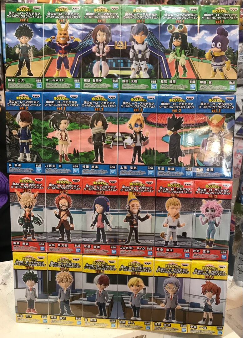 全新 英雄學院 WCF Vol.1-4 共24盒 行貨, 興趣及遊戲, 玩具 & 遊戲類 - Carousell