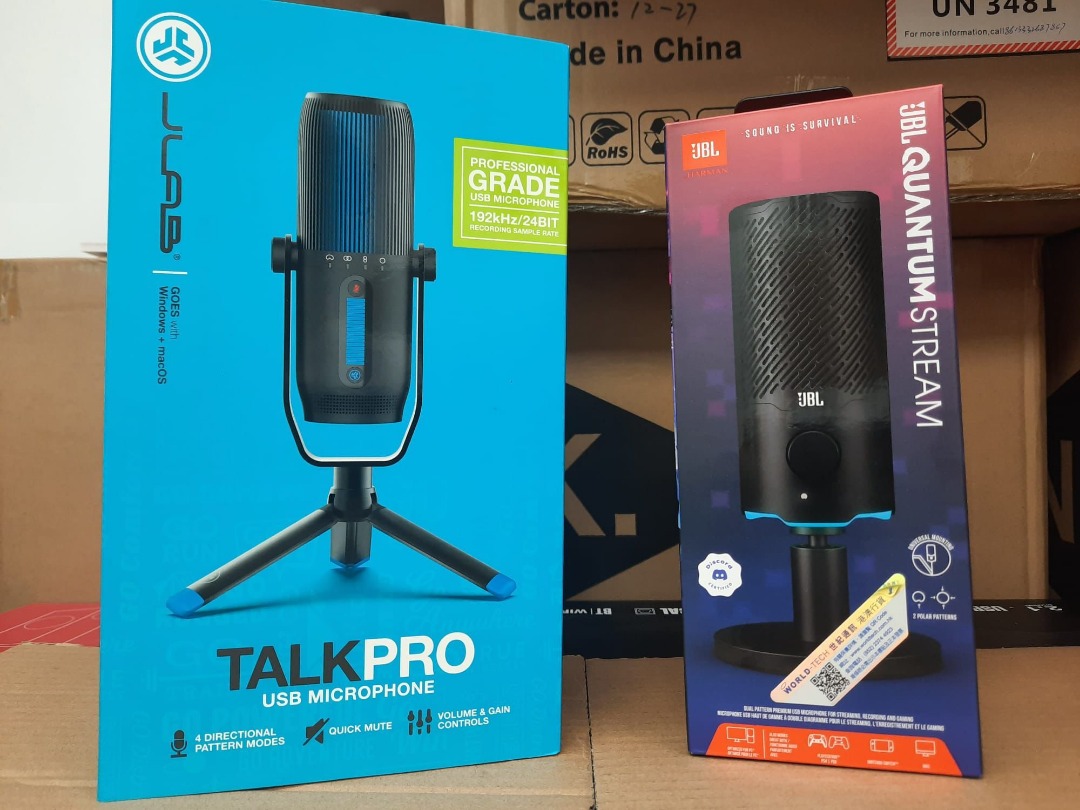 兩款專業級收音咪 JBL Quantum Stream / Jlab Talk Pro, 預購 - Carousell