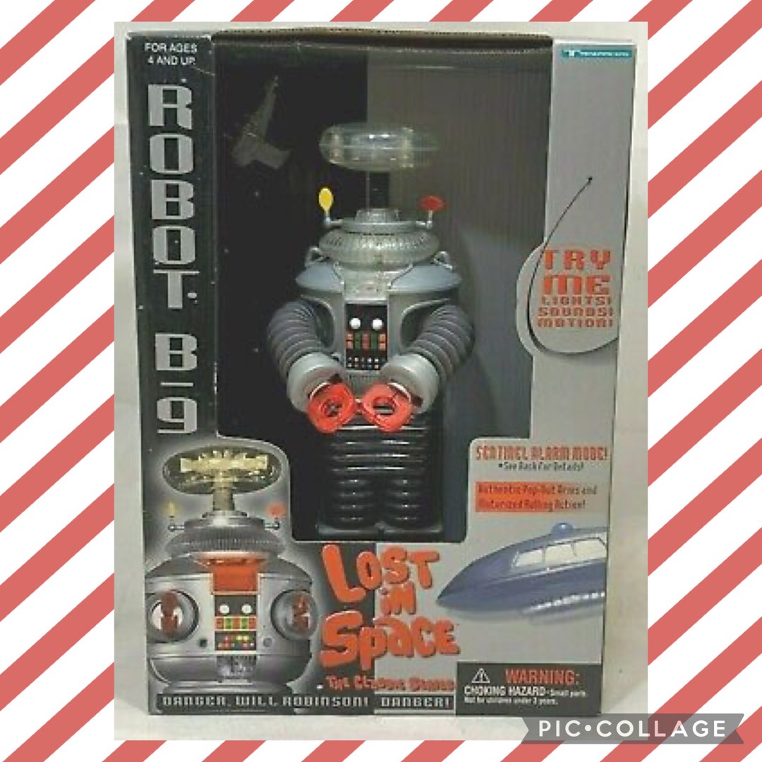 全新絕版多年收藏 Trendmasters Robot B9 Lost in Space Classic 1998 Action Figure ...