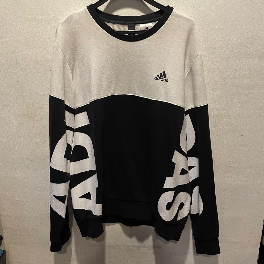 Adidas Color Block Logo Sweater, Men's Fashion, Coats, Jackets and ...