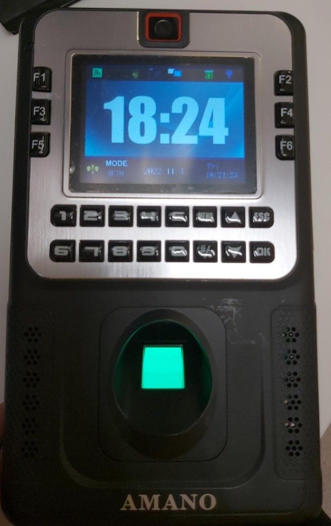 Amano time attendance fingerprint data collection terminal, Computers ...