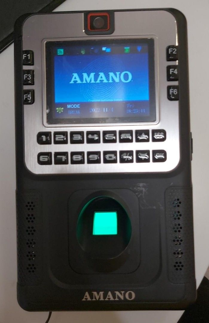 Amano time attendance fingerprint data collection terminal, Computers ...