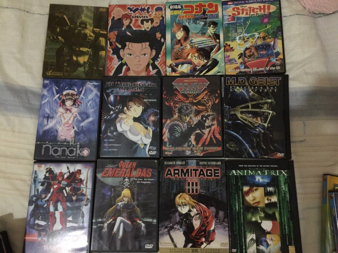 Assorted anime DVDs, TV & Home Appliances, TV & Entertainment, Blu-Ray ...