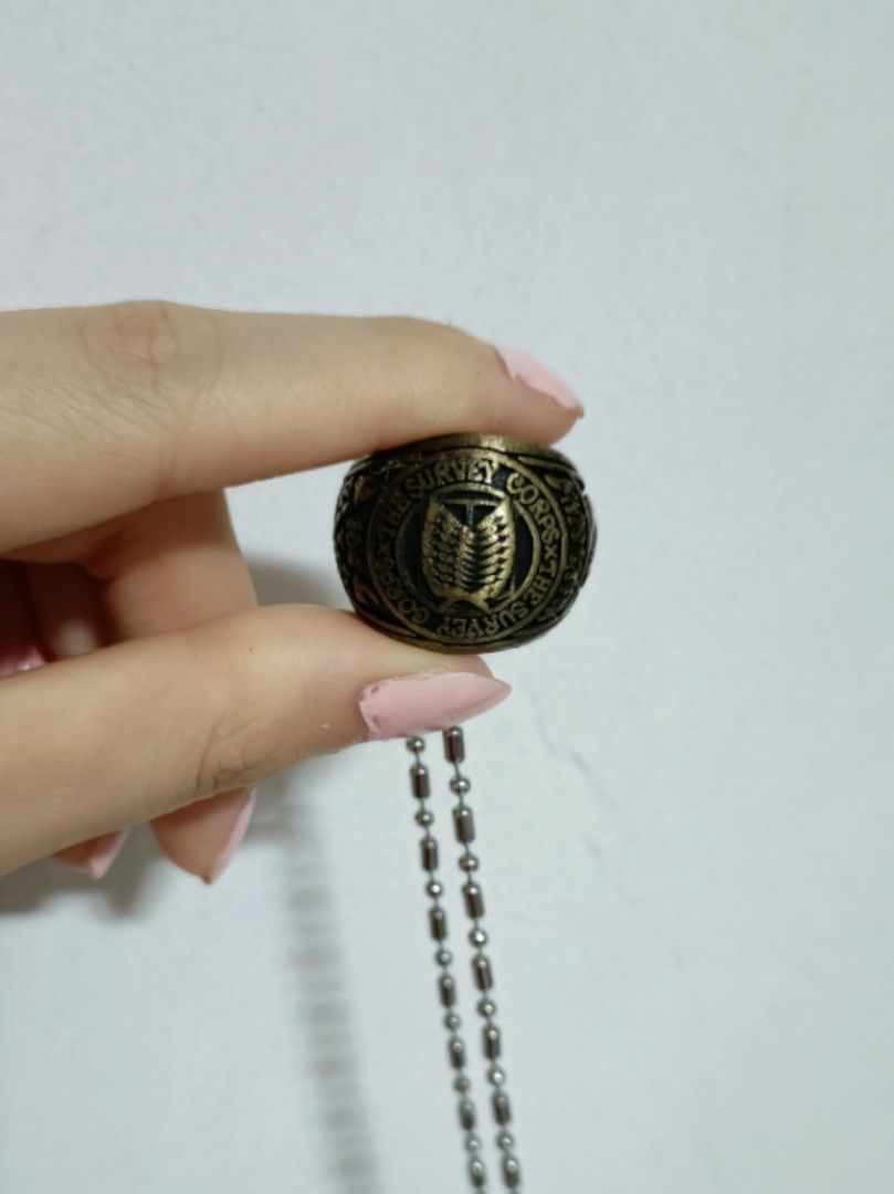 ATTACK ON TITAN (AOT) | SHINGEKI NO KYOJIN (SNK) Ring/necklace merch ...