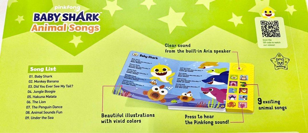 BABY SHARK SONG BOOK, Hobbies & Toys, Books & Magazines, Children's ...
