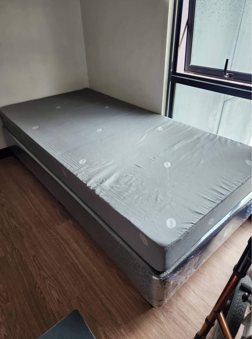 Bed Frame with Uratex Foam, Furniture & Home Living, Furniture, Bed ...