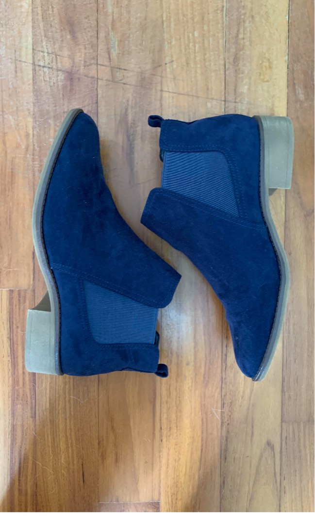 Blue boots, Women's Fashion, Footwear, Boots on Carousell