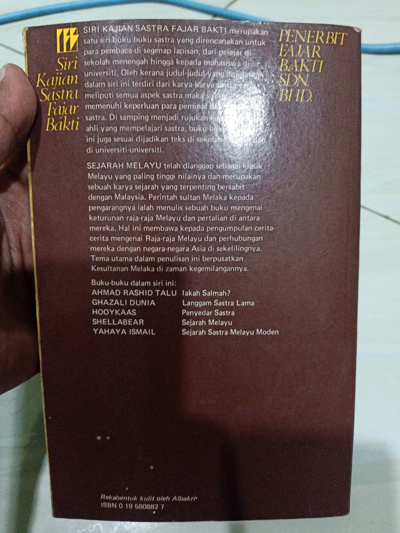 buku sejarah lama melayu w.g.shellabear 1978, Hobbies & Toys, Books ...