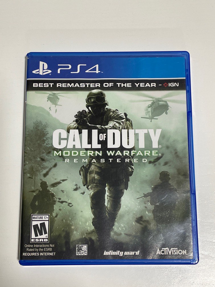 Call of Duty Modern Warfare Remastered (PS4), Video Gaming, Video Games ...