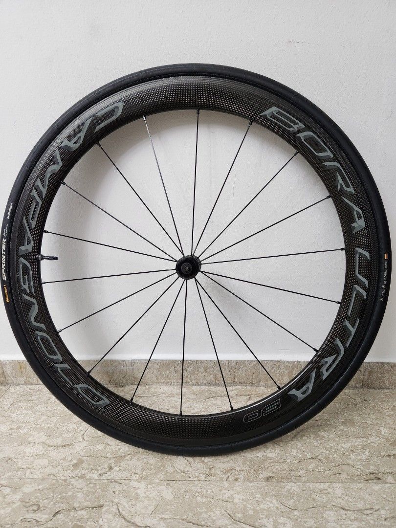 Tubular Campagnolo Bora Ultra 50 Front Wheel, Sports Equipment ...