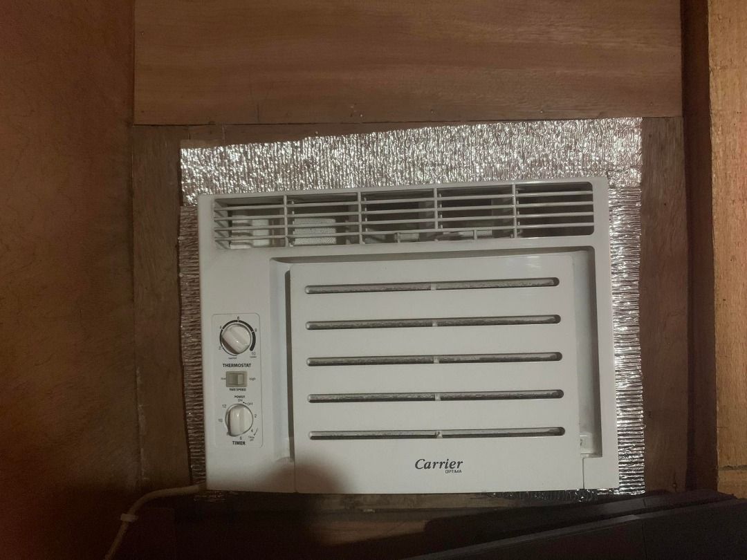 Carrier Optima Window Type Aircon .5HP (NO ISSUES, NO REPAIRS & READY ...