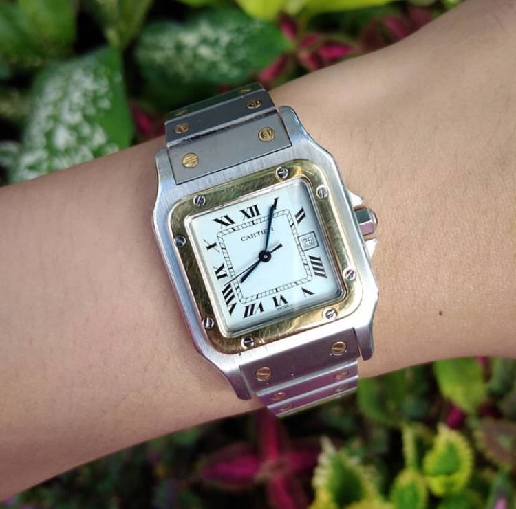 Cartier Santos Jr Size, Luxury, Watches on Carousell