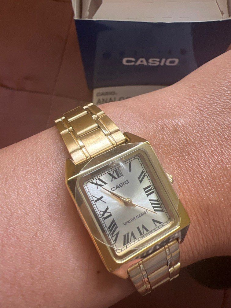 Casio Gold Roman Analog Watch, Women's Fashion, Watches & Accessories ...