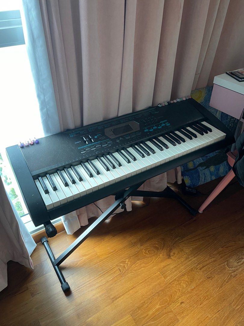 Casio Keyboard with stand, Hobbies & Toys, Music & Media, Musical ...