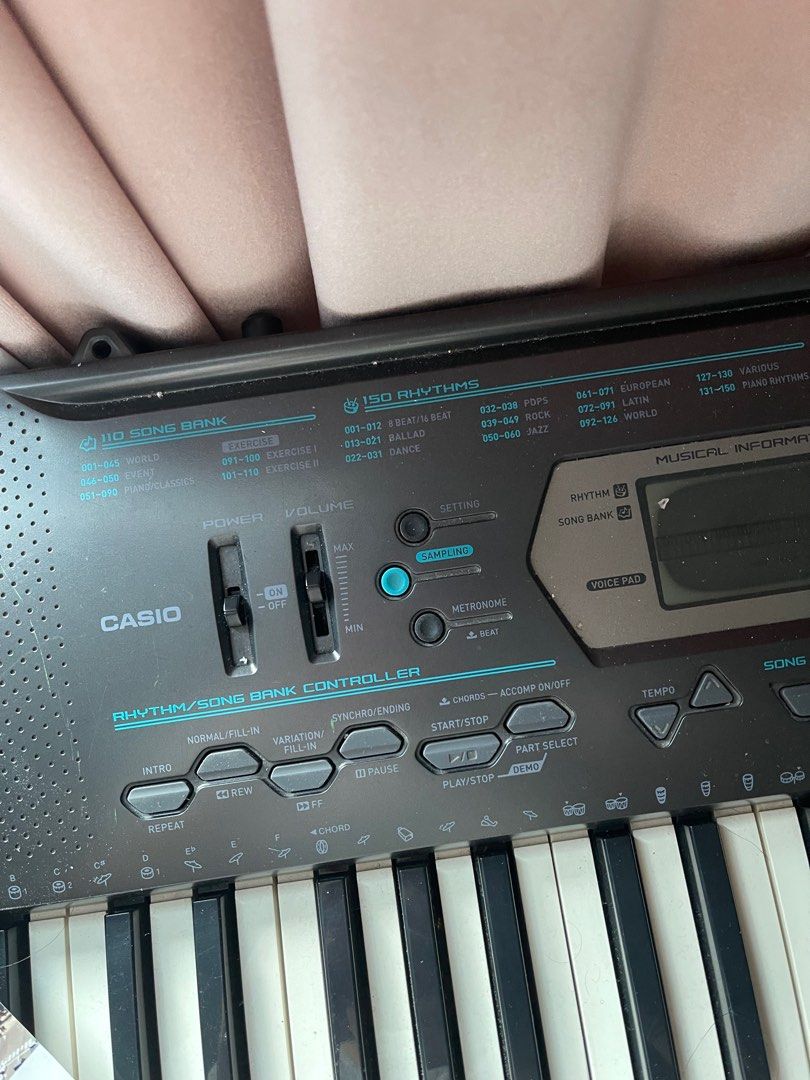 Casio Keyboard with stand, Hobbies & Toys, Music & Media, Musical ...