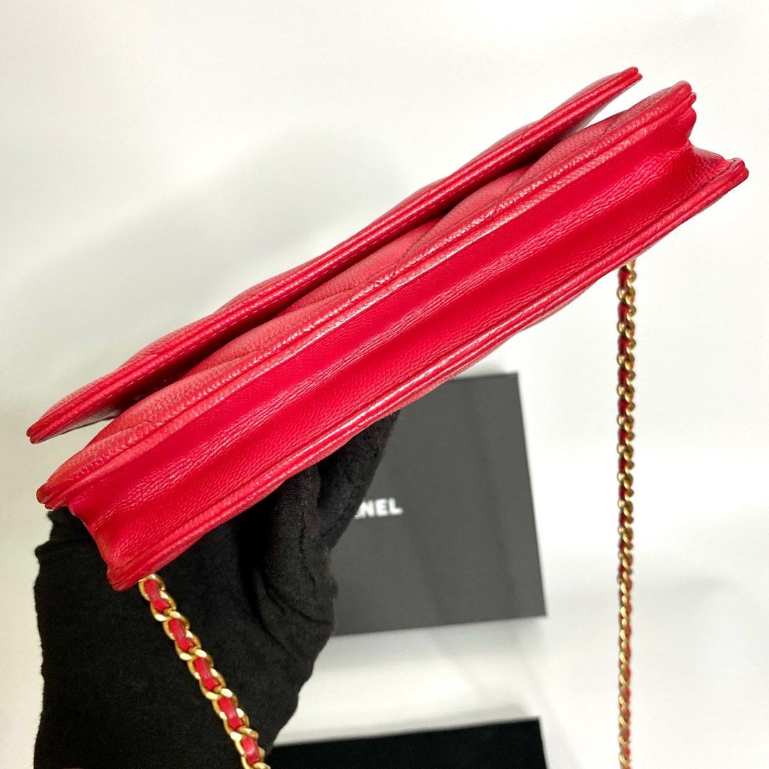 CHANEL WOC RED, Luxury, Bags & Wallets on Carousell