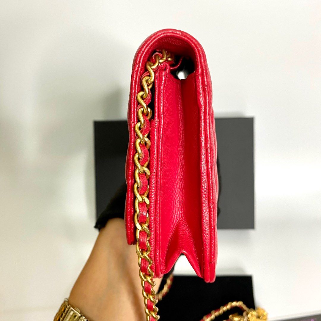 CHANEL WOC RED, Luxury, Bags & Wallets on Carousell