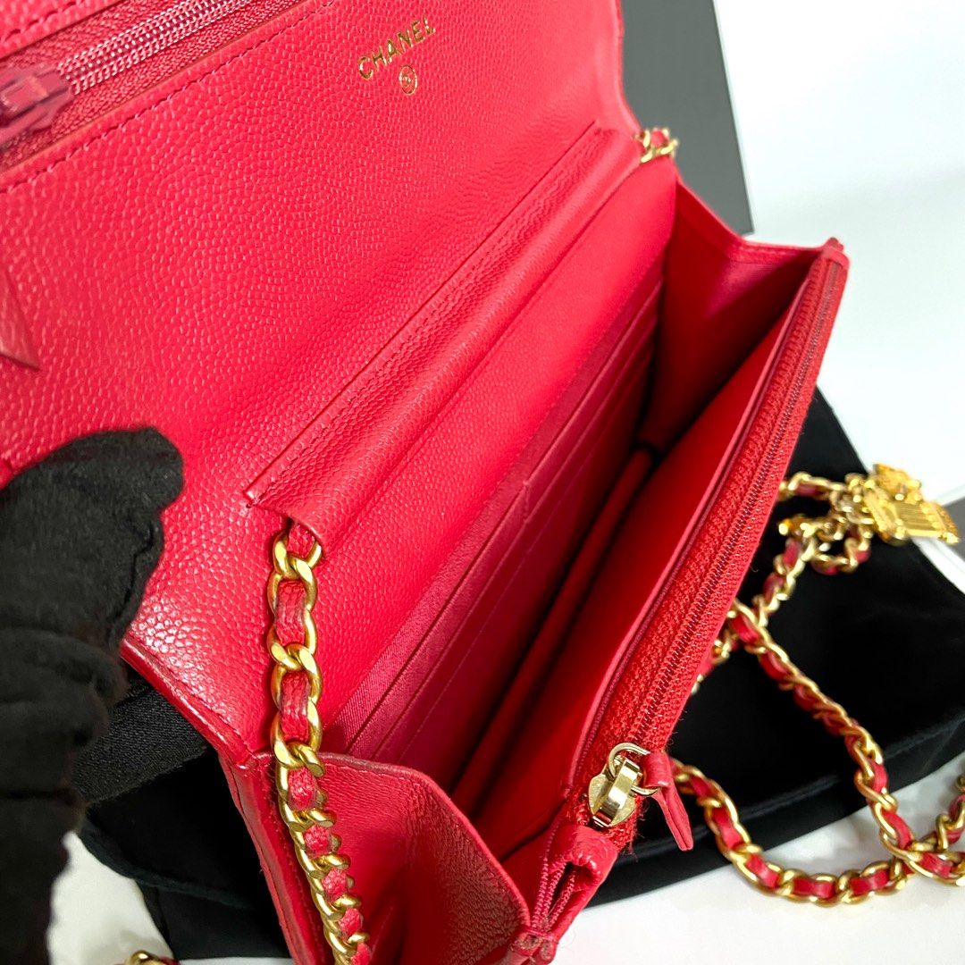 CHANEL WOC RED, Luxury, Bags & Wallets on Carousell