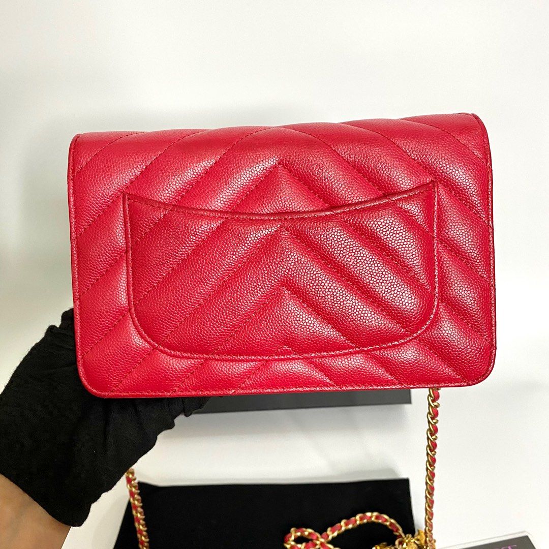 CHANEL WOC RED, Luxury, Bags & Wallets on Carousell
