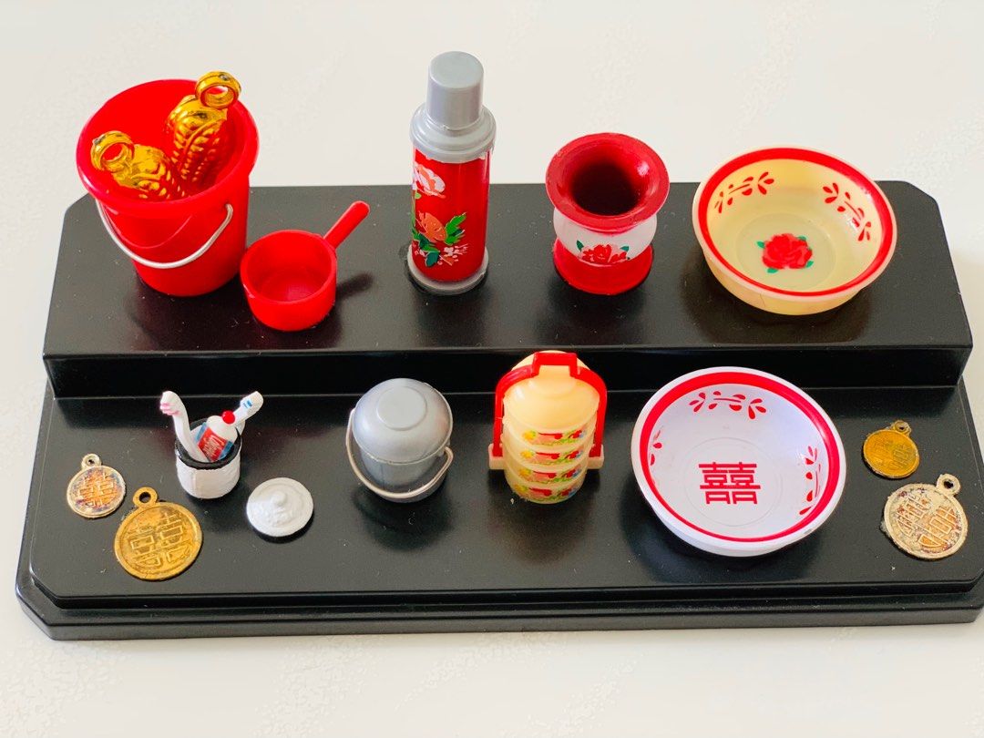 Chinese Wedding Guo Da Li Miniature Set, Furniture & Home Living, Home ...