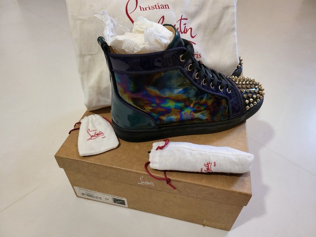 Christian louboutin high cut shoe, Men's Fashion, Footwear, Sneakers on ...