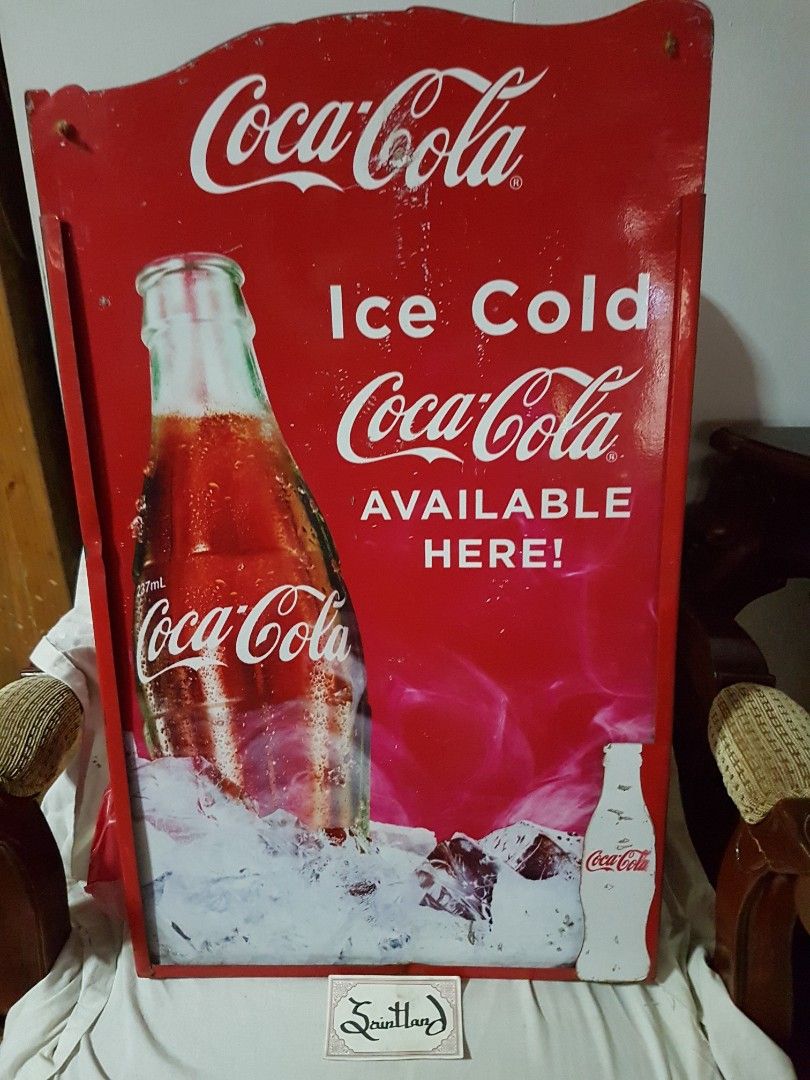 COCA COLA METAL SIGN COKE SIGNAGE, Hobbies & Toys, Memorabilia ...