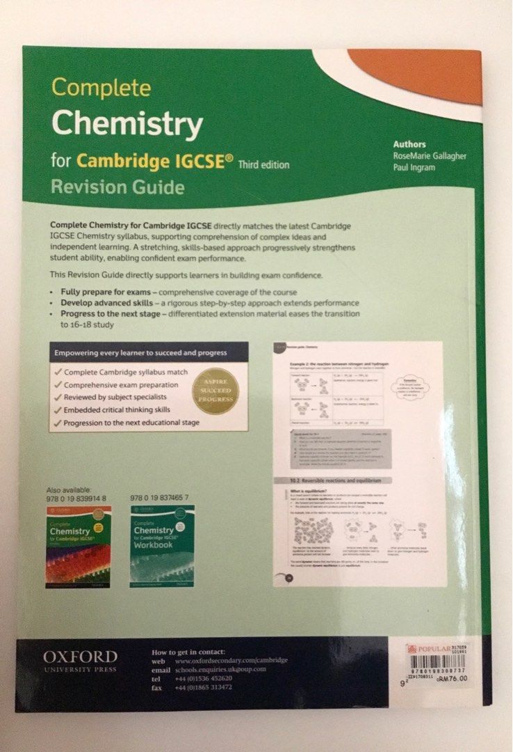 Complete Chemistry igcse revision guide - Oxford, Hobbies & Toys, Books ...