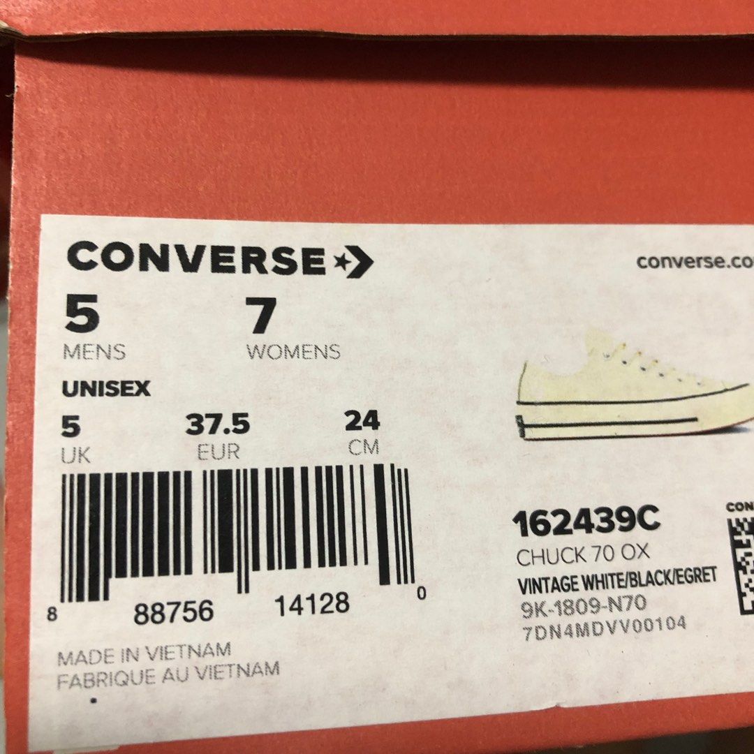 Converse Inc. Chuck 70 Ox Vintage White Patent Sneakers, Women's ...