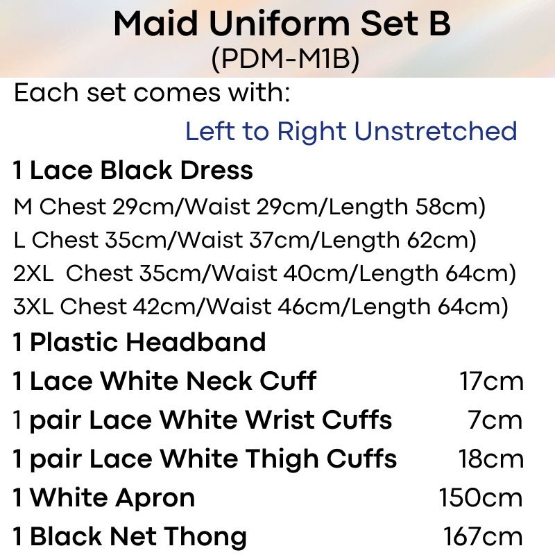 Cosplay: Maid Lace Uniform Complete Set (PDM-M1AB), Men's Fashion ...