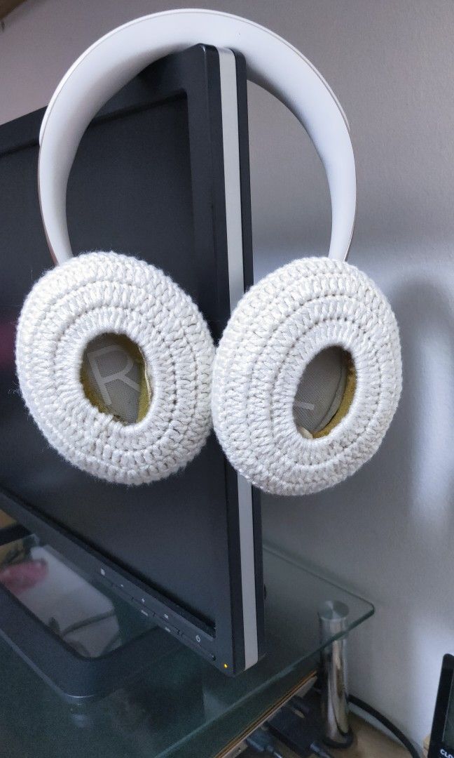 Crocheted covers for headphones, Audio, Headphones & Headsets on Carousell