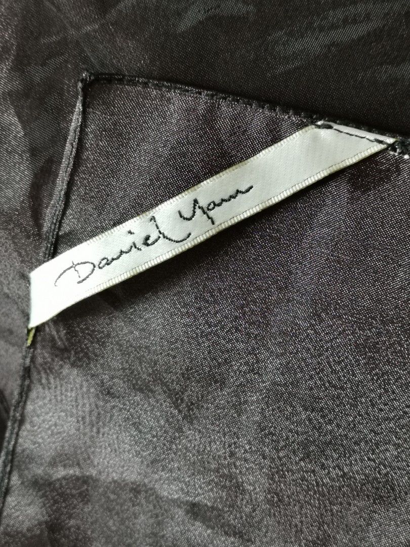 Daniel Yam Evening Dress with Shawl, Women's Fashion, Dresses & Sets ...