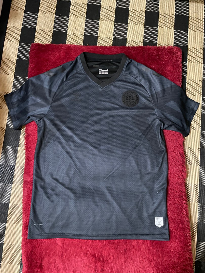 Denmark Black Jersey, Men's Fashion, Activewear on Carousell