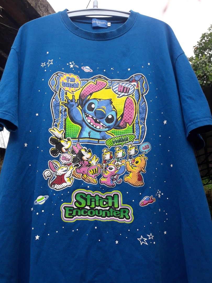 Disney Stitch Encounter, Men's Fashion, Tops & Sets, Tshirts & Polo Shirts on Carousell