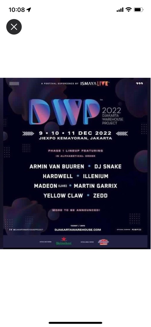 DWP VIP 2022 Tickets, Tickets & Vouchers, Event Tickets on Carousell