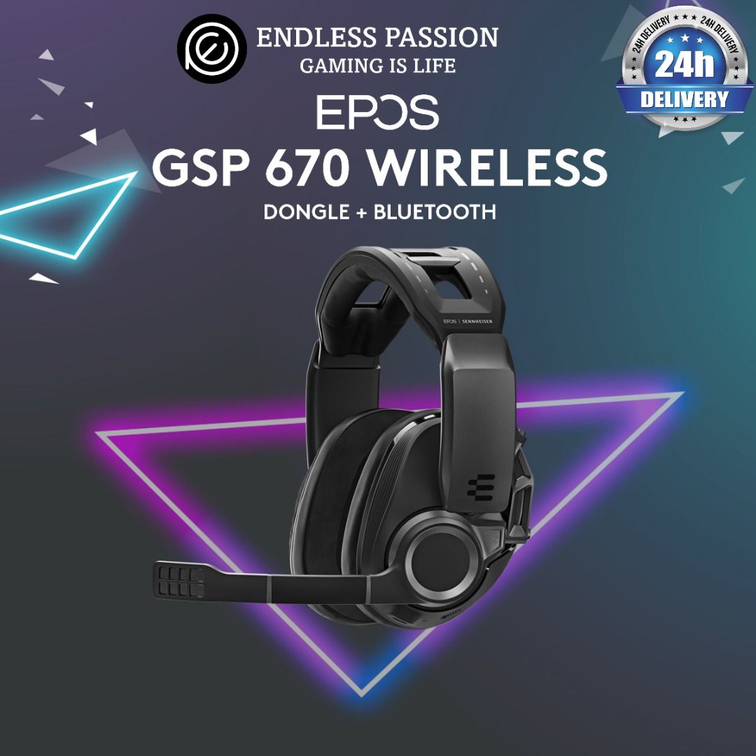 EPOS GSP 670 Wireless Gaming Headset, Audio, Headphones & Headsets on Carousell