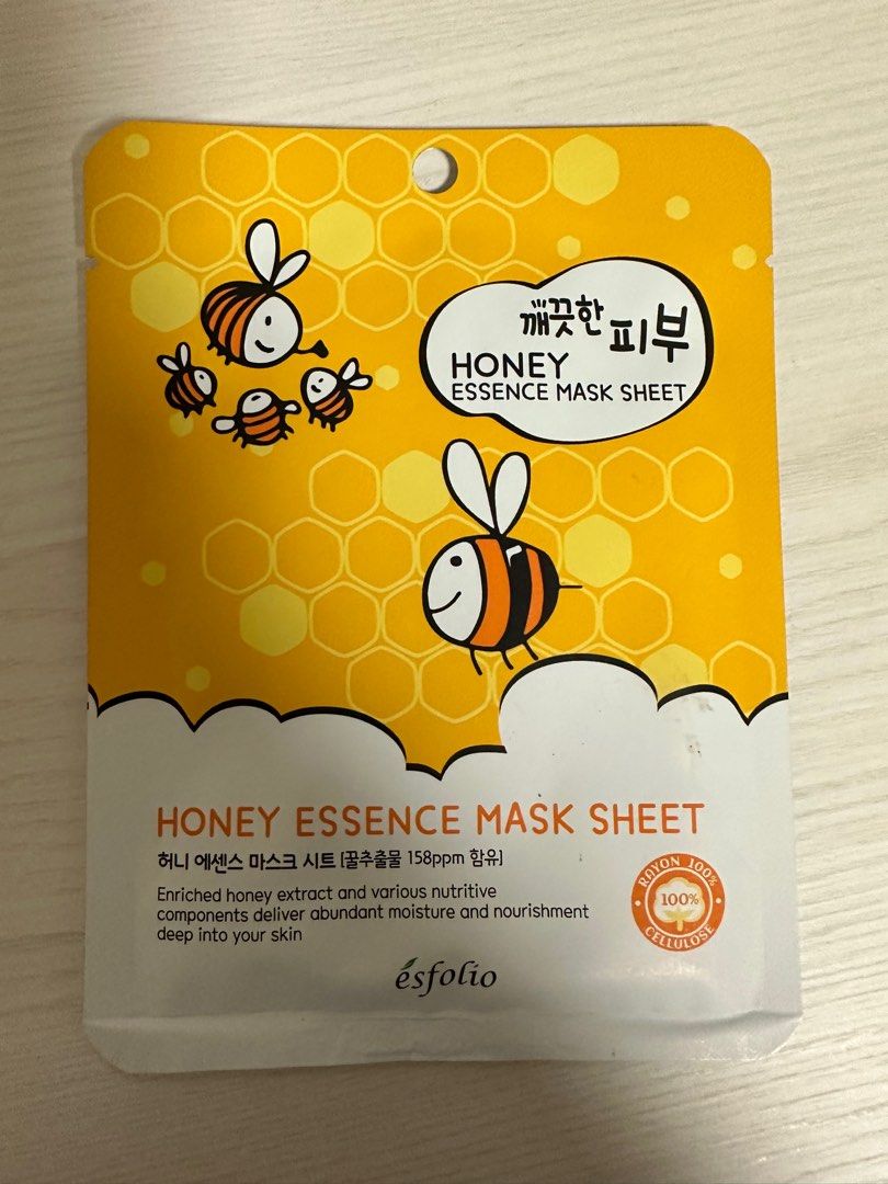 Esfolio Mask/face sheet essence mask relaxing honey and volcanic ash ...